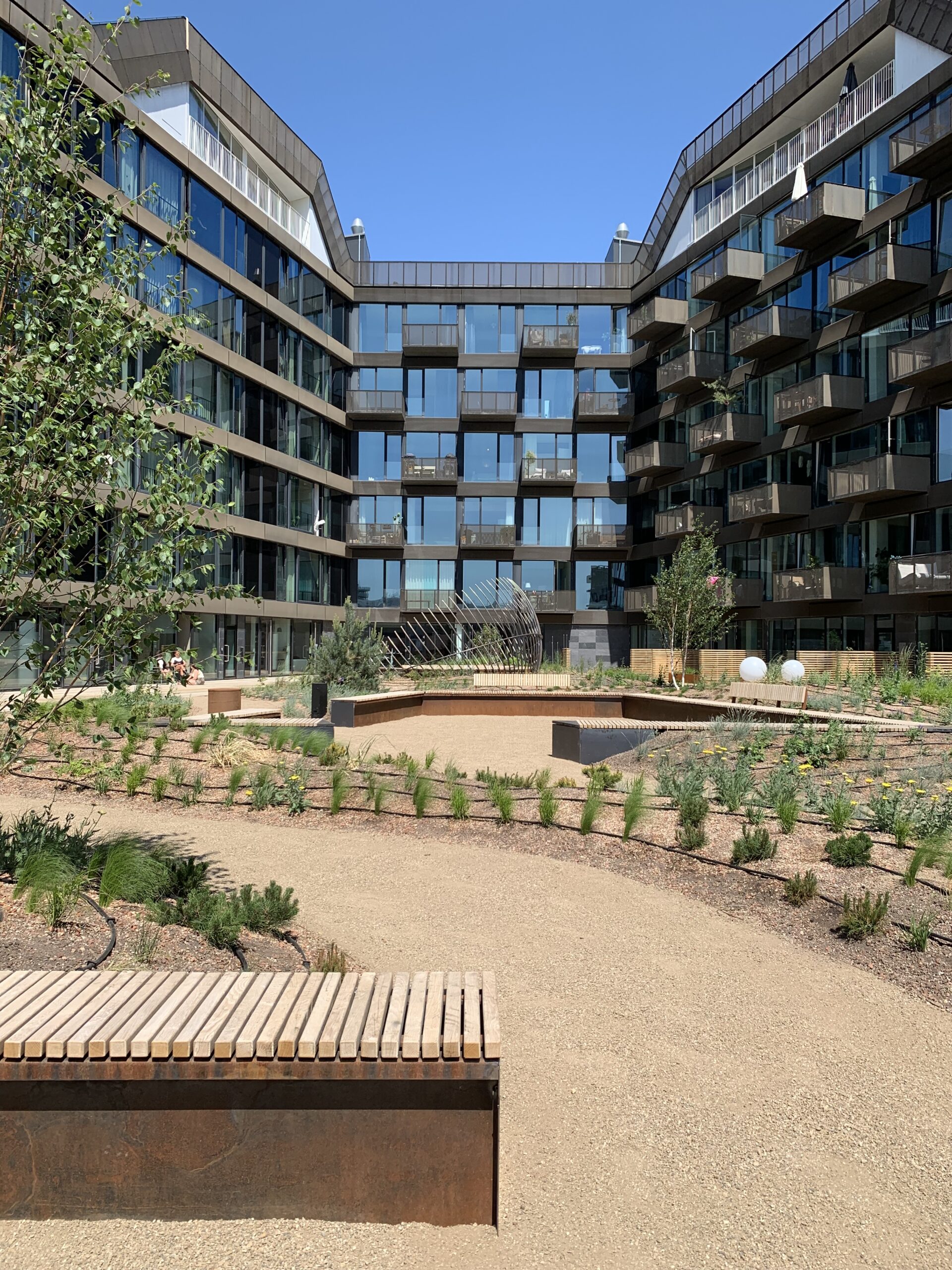 The new A-Huset courtyard has been successfully finalized